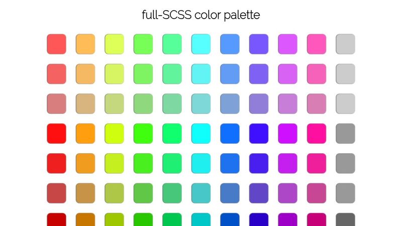 full-SCSS color palette