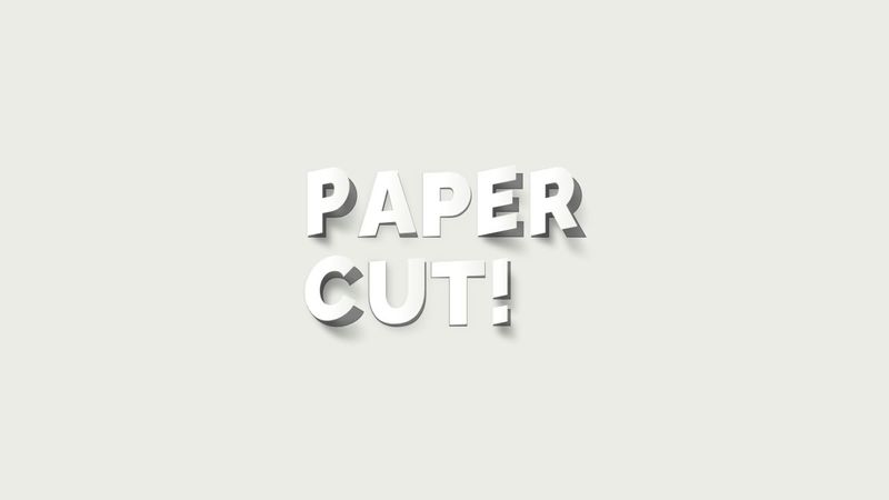 Paper Cut Text Effect! ️