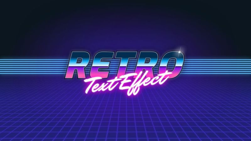 Retro Text Effect (Pure CSS)