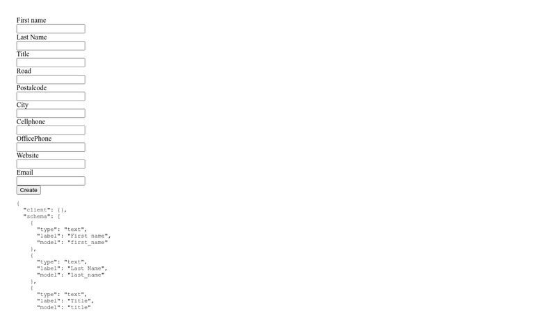 Vue2 Generate Form From Schema vue2-generate-form-from-schema