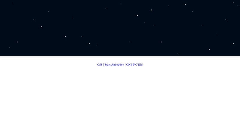 CSS | Stars Animation