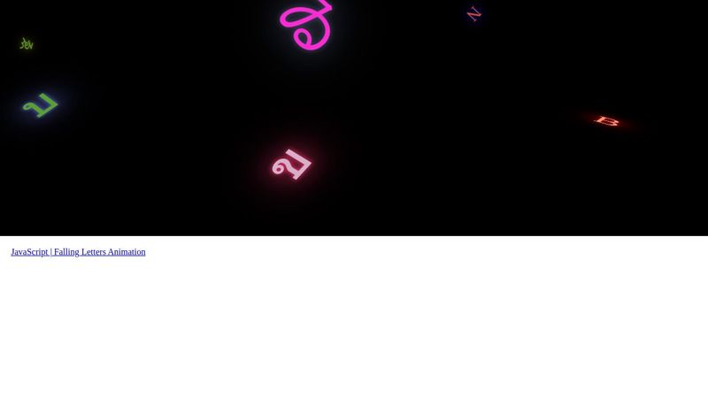 JavaScript | Falling Letters Animation