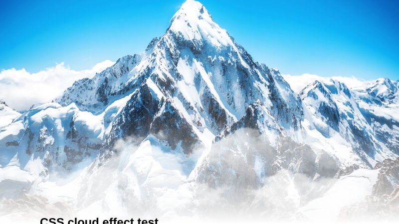 CSS cloud effect test
