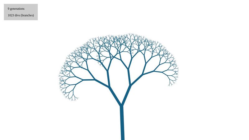 Pure CSS Dancing Tree