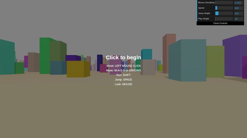 Three JS - First person shooter