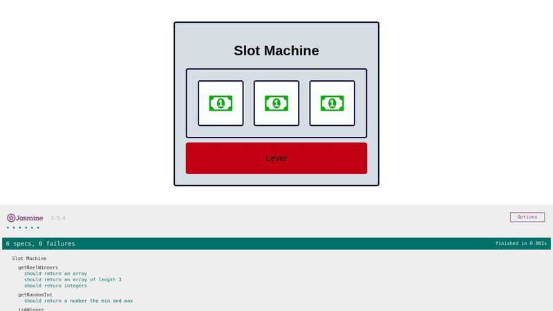 React Slot Machine